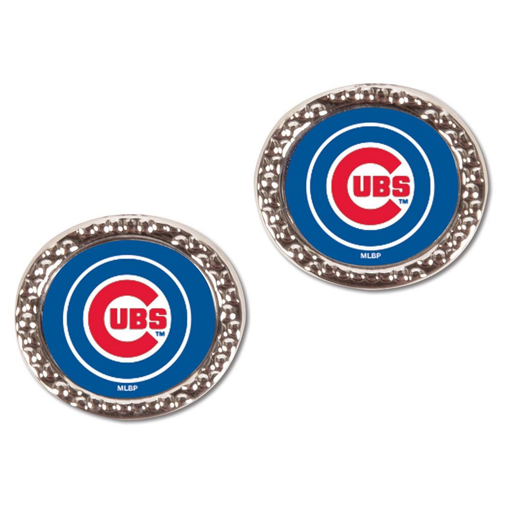 Women's WinCraft Chicago Cubs Round Post Earrings