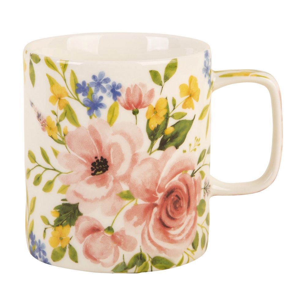 Retroware by Home Essentials Colorful Wildflowers Decal Mug