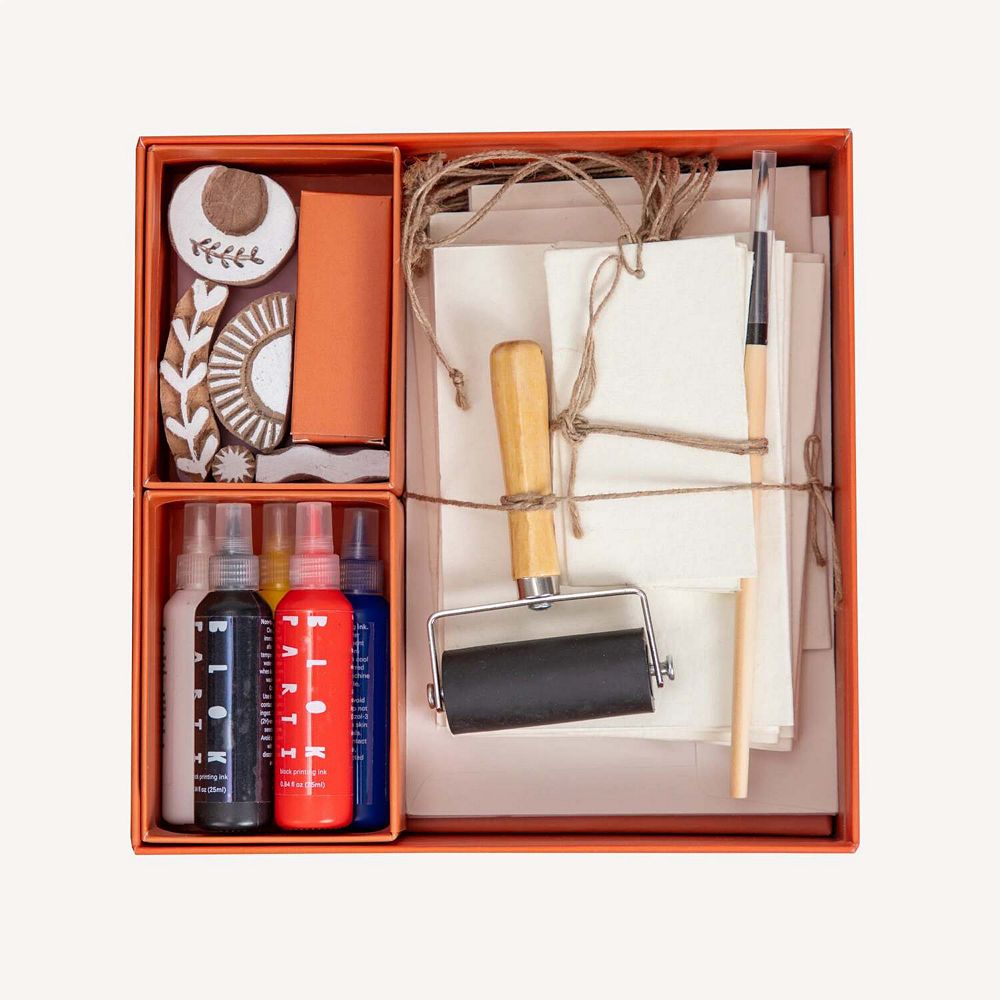 Block Printing Kit Cosmic Print Stationery Set