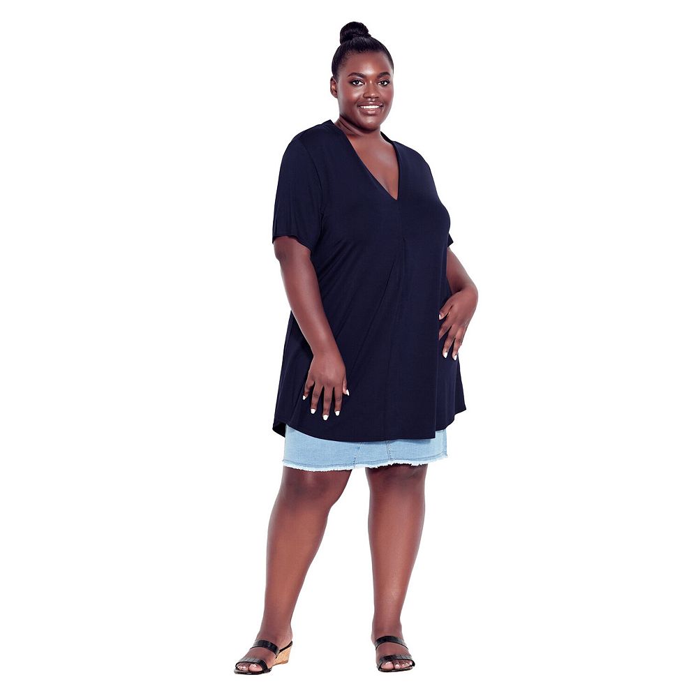 Avenue Women's Plus Size Kaylie Hi Lo Top