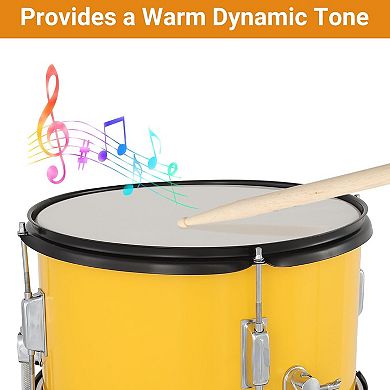 5-Piece Drum Set with Bass Drum, Toms, Snare, Hi-Hat, Cymbal & Pedal ...