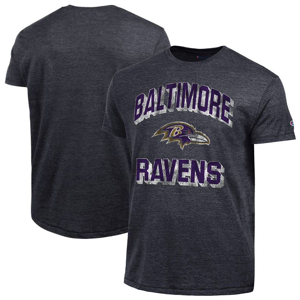 Men's Champion Black Baltimore Ravens Ultimate Tri-Blend T-Shirt