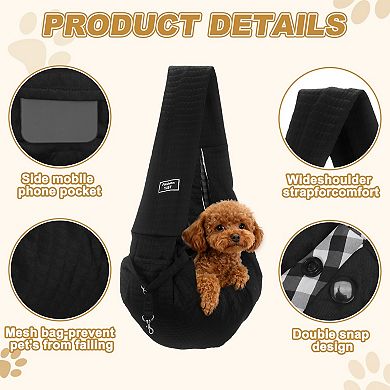 1Pc Pet Sling Carrier for Small Dogs and Cats Breathable Waterproof ...