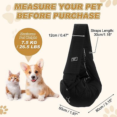 1Pc Pet Sling Carrier for Small Dogs and Cats Breathable Waterproof ...
