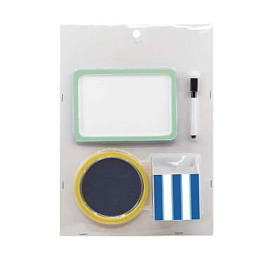 Blue & Yellow 3-Piece Desk Accessory Set