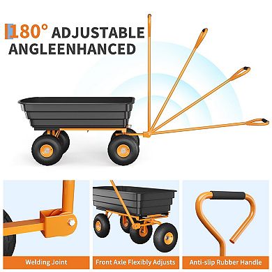 ANIXOL Heavy Duty Garden Dump Cart