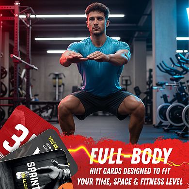 Fast Fit Workout Cards — 120 Tear Resistant HIIT Fitness Deck for Full ...
