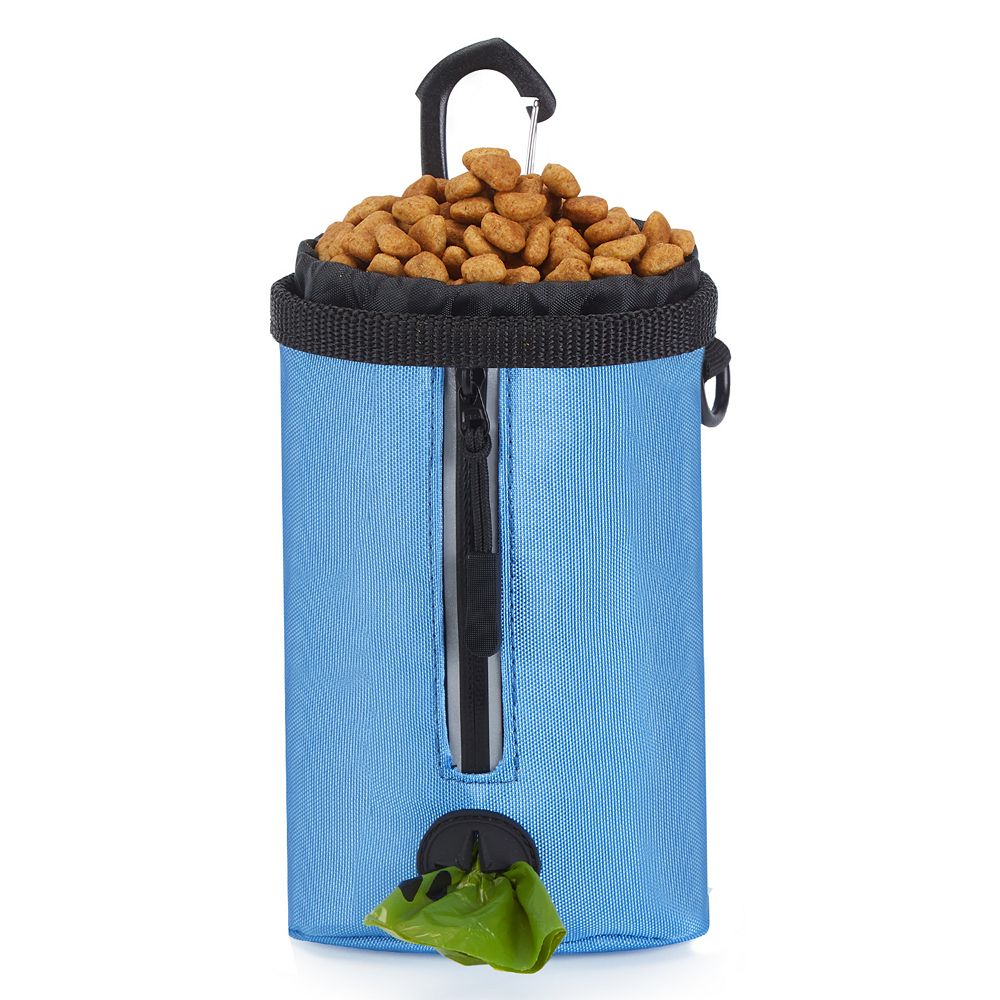 Small-Size Pet Training Treat Bag with Poop Bag Holder & Reflective Strip