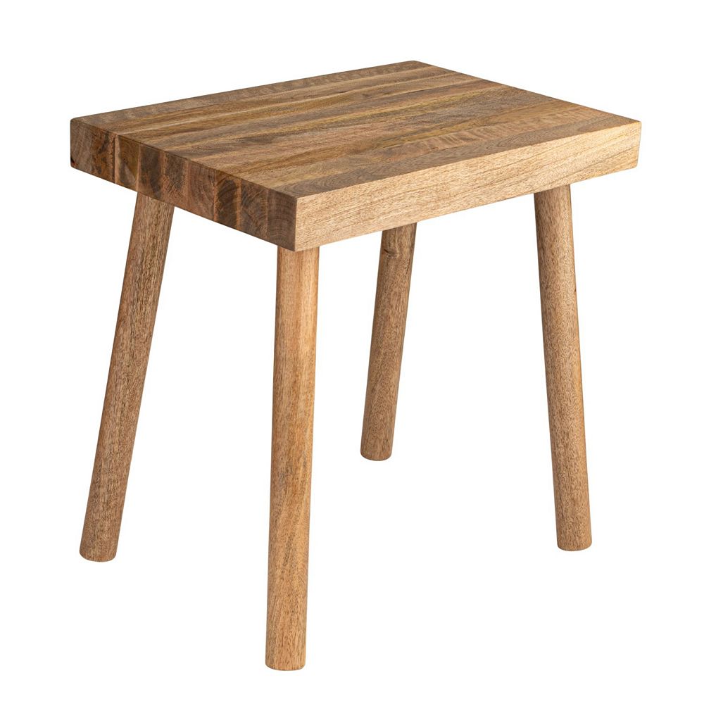 Hello Honey Long Reclaimed Wood Stool, Natural