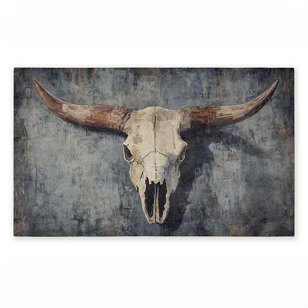 Stupell Home Decor Vintage Cow Skull Door Mat
