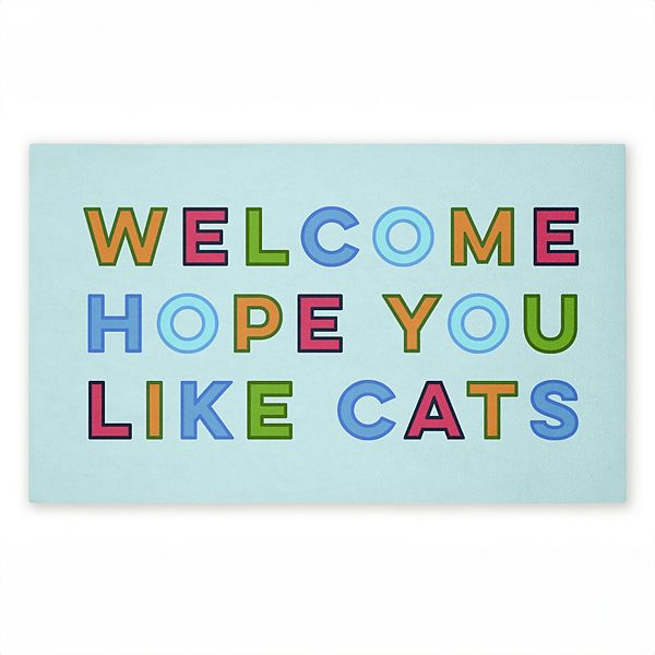 Stupell Home Decor Colorful Welcome Animal Door Mat