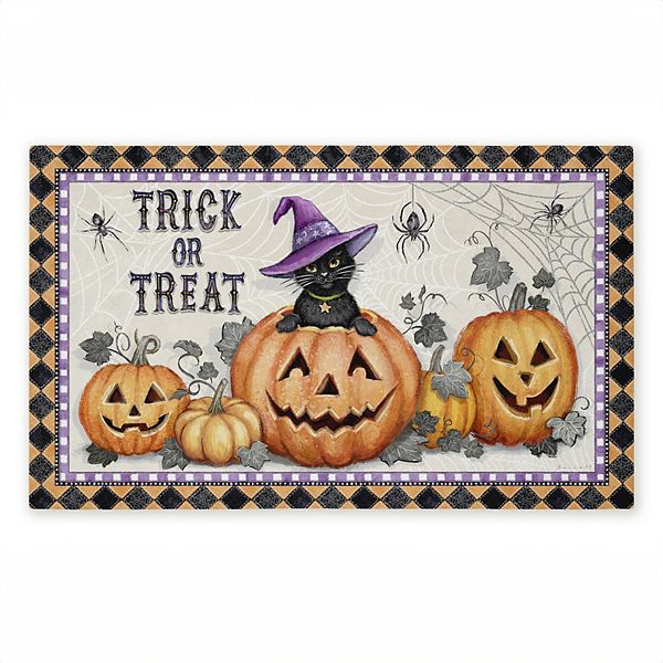 Stupell Home Decor Spooky Season Jack-o-Lanterns Door Mat