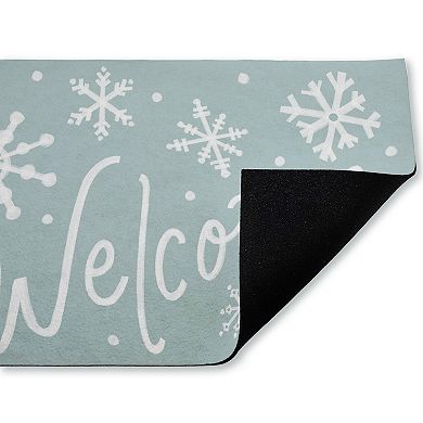 Stupell Home Decor Welcome Snowy Gingerbread Houses Door Mat