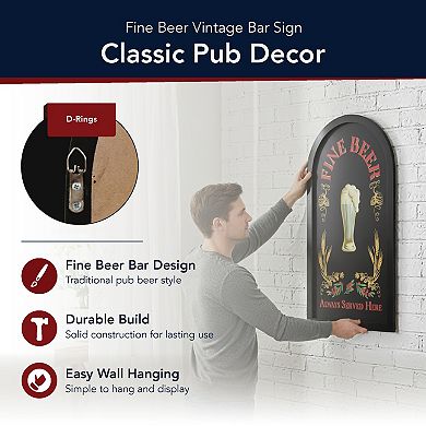 American Art Décor 3D Fine Beer Bar Sign Wall Decor