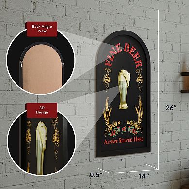 American Art Décor 3D Fine Beer Bar Sign Wall Decor