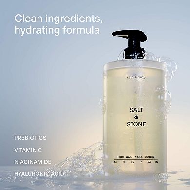 Salt & Stone Lily & Yuzu Body Wash with Niacinamide + Prebiotics