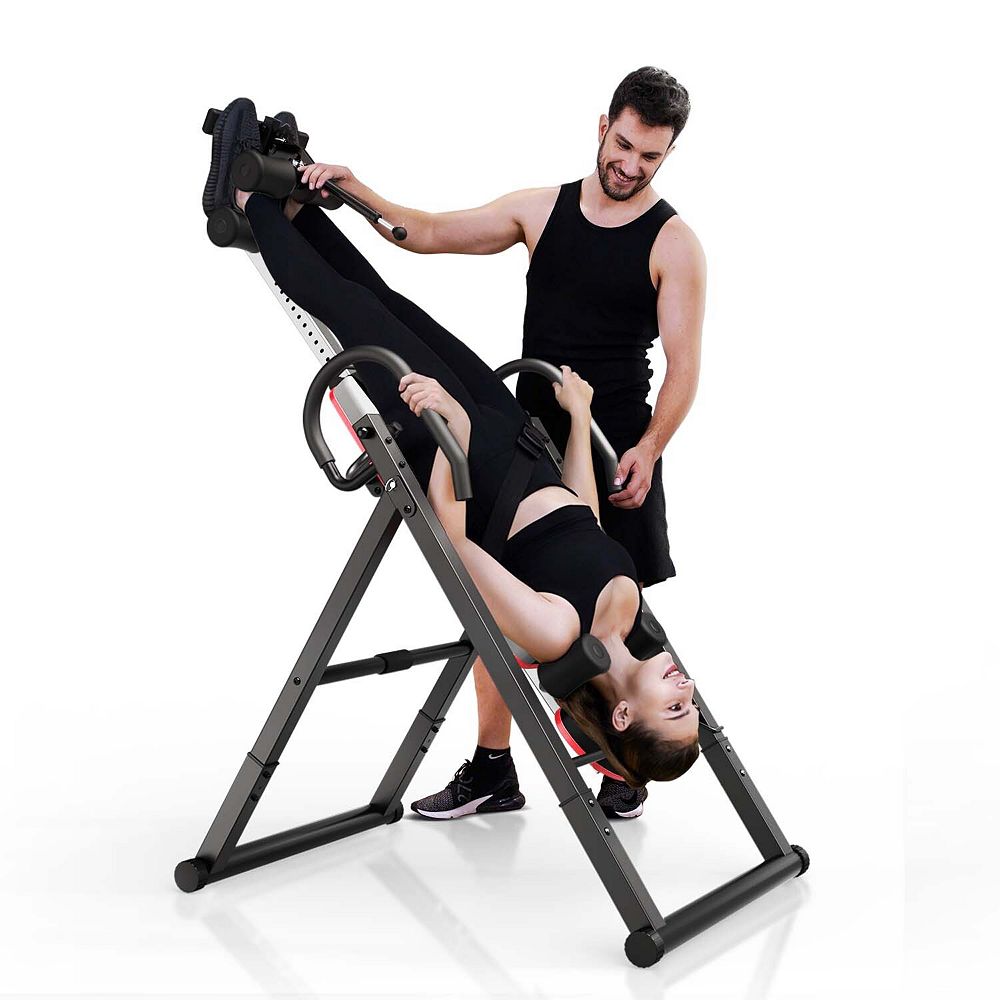HARISON Inversion Table for Back Pain Relief, Heavy Duty Adjustable ...
