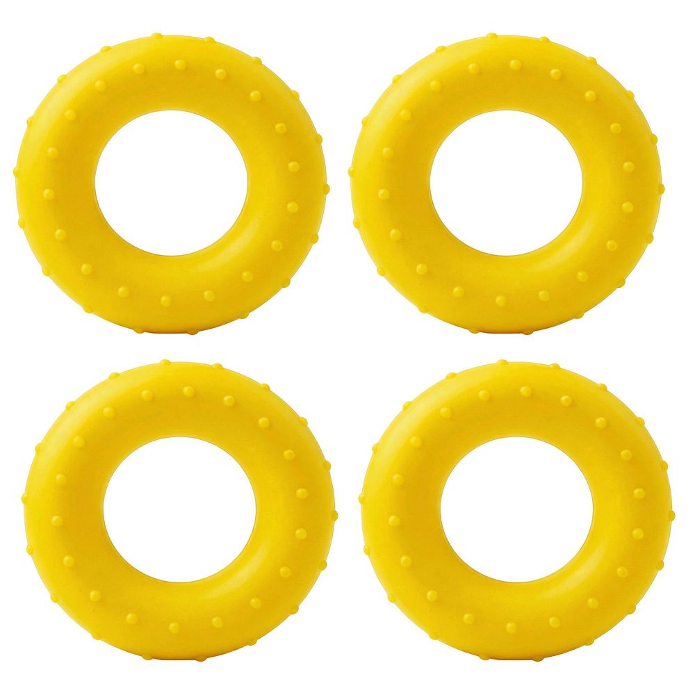 4-PC Hand Grip Strengthener Ring for Forearm and Finger Training