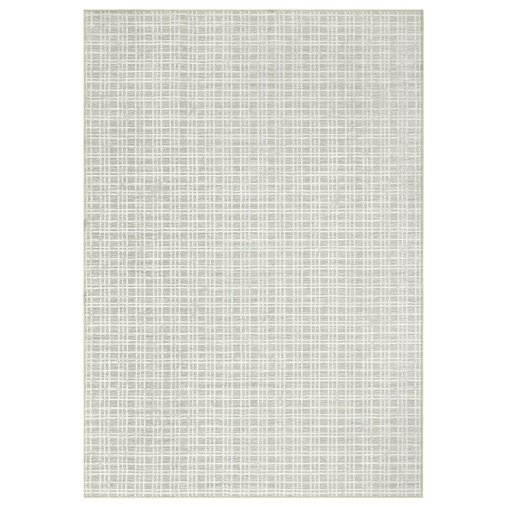 Modern Grid Area Rug Low Pile Pet Friendly Non Slip Vacuum Clean Carpet ...