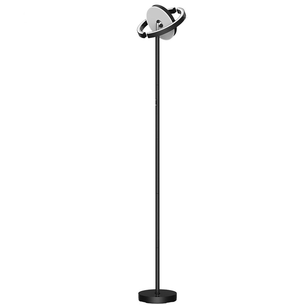 Floor Lamp, Saturn Ring Design, Stepless Dimming & 3 Color Temperatures ...