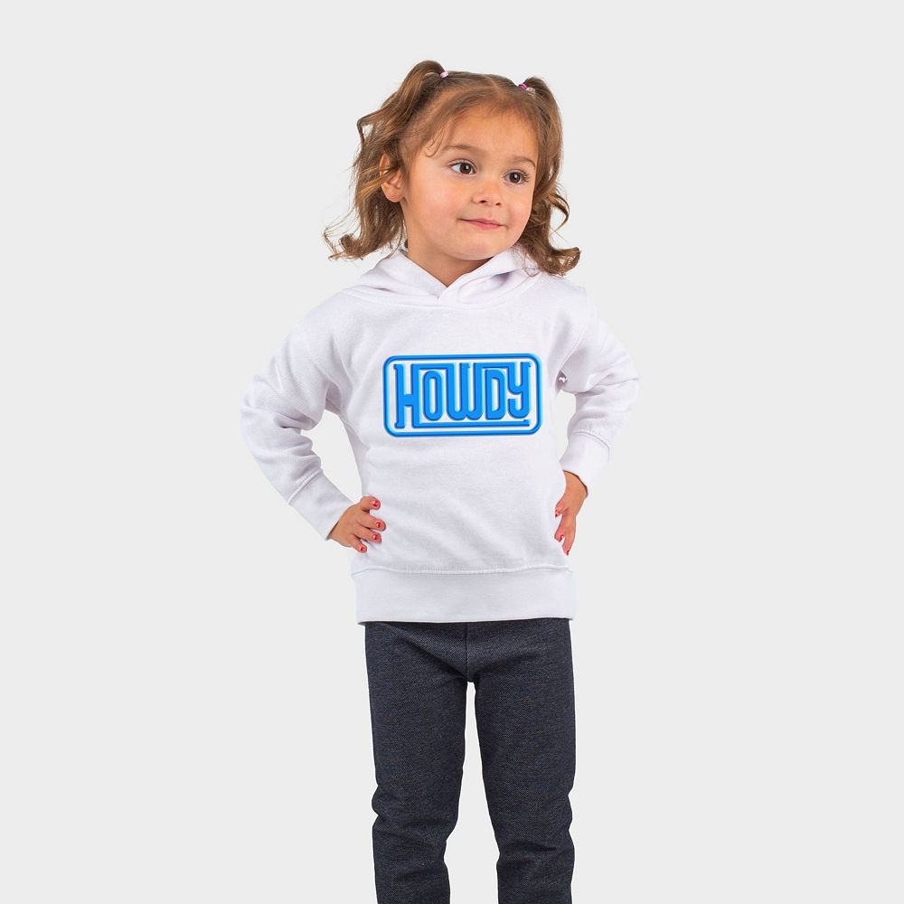 Howdy Square Puff Print - Toddler Hoodie