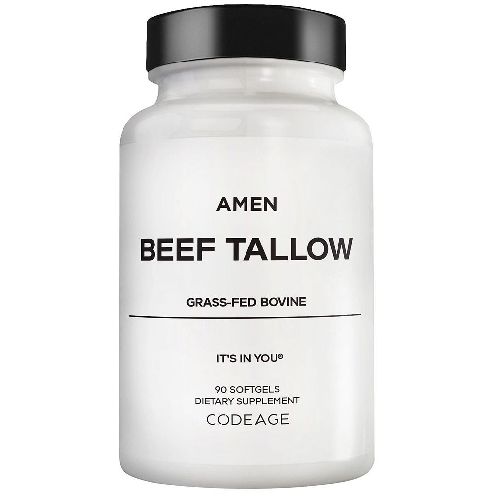Amen Beef Tallow, Grass-Fed Bovine Tallow Nutrients, Whole-Food Paleo ...