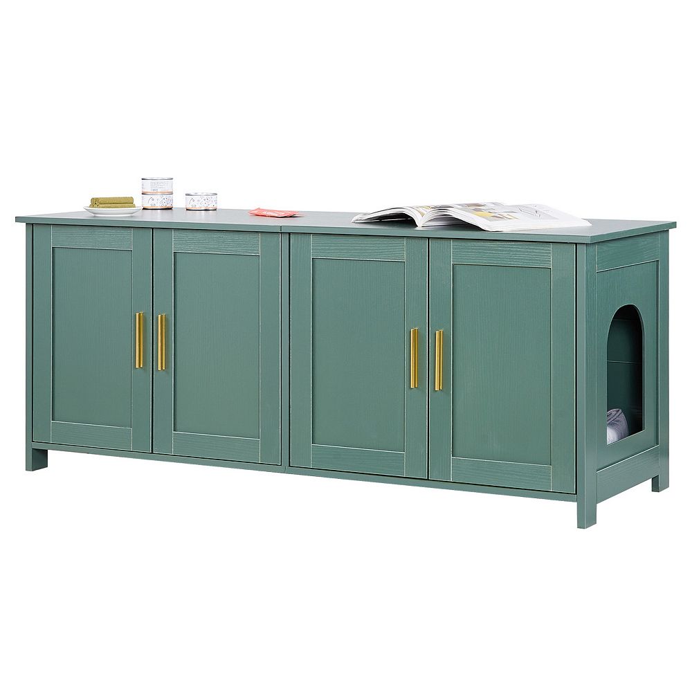 VEVOR Cat Litter Box Enclosure for Multi Cats, Hidden Litter Box ...