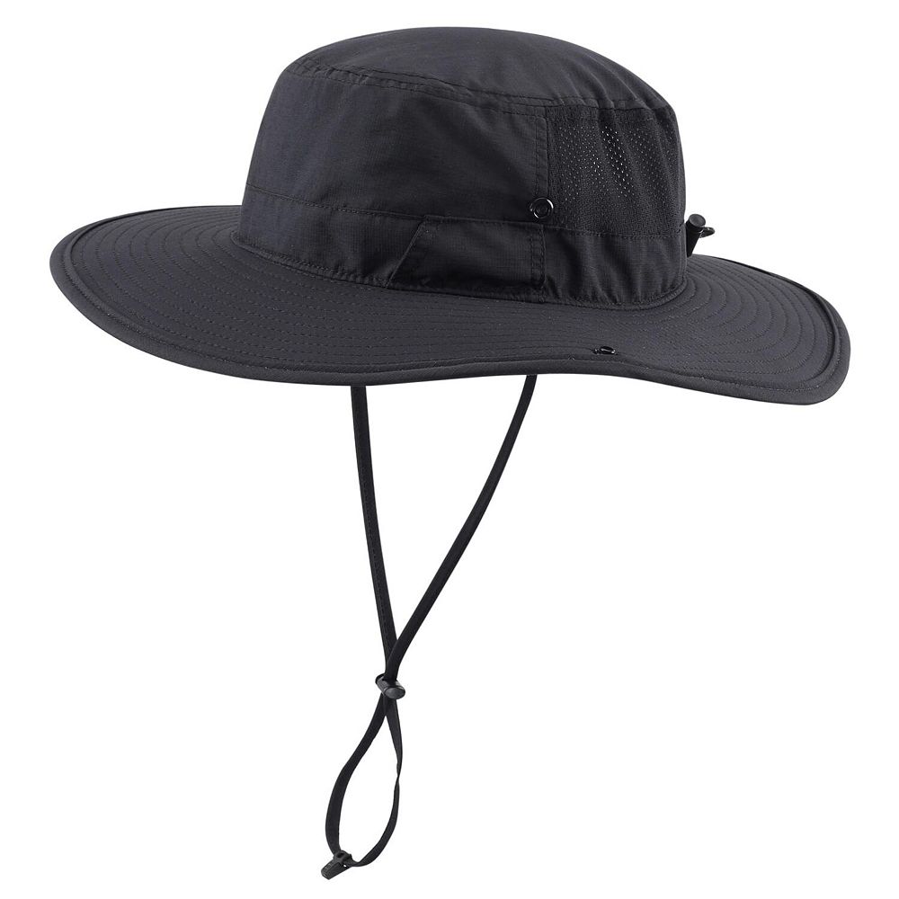 Men's UPF 50+ Wide Brim Boonie Hat Fishing Hiking Safari Outdoor Adjustable