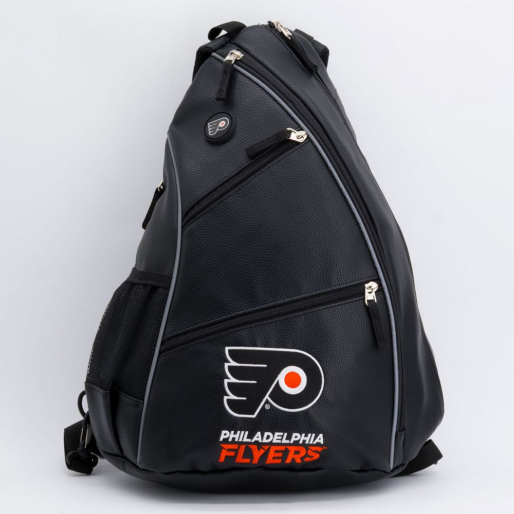 NHL Philadelphia Flyers Logo Faux Leather Backpack
