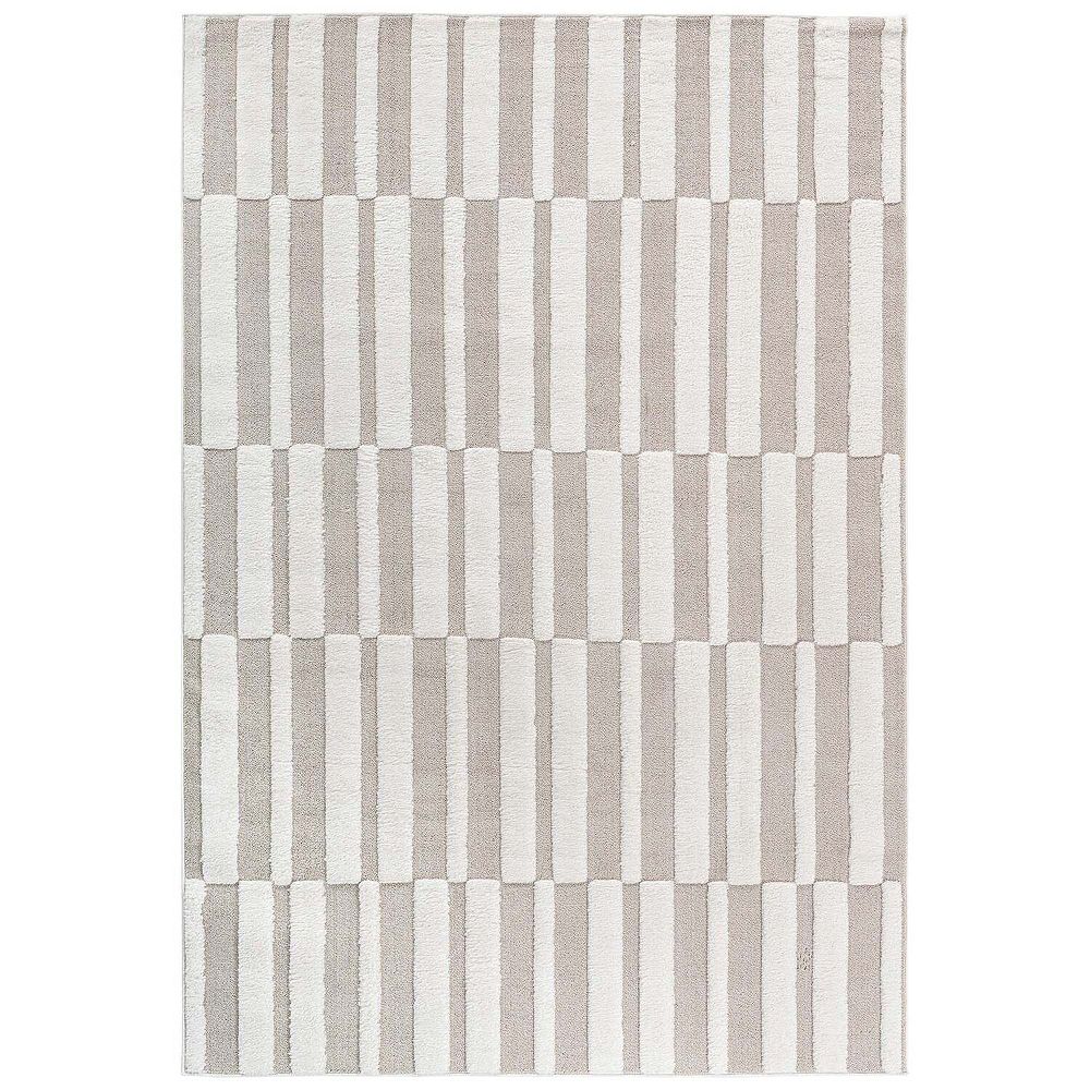 Geometric High-Low Indoor Area Rug - 2x3 ft