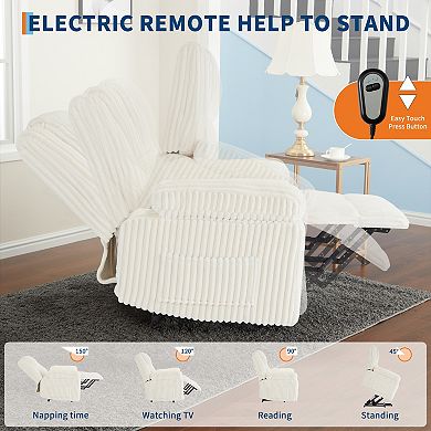 Power Lift Massage Recliner Chair for Adults, Heat and Remote Control ...