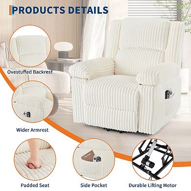 Power Lift Massage Recliner Chair for Adults, Heat and Remote Control ...