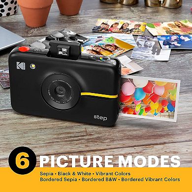 Kodak Step Digital Instant Camera with 10MP Image Sensor, ZINK Zero Ink ...