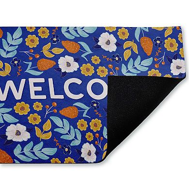 Stupell Home Decor Summer Blossoms Welcome Door Mat