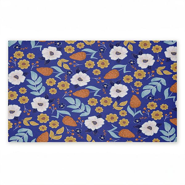 Stupell Home Decor Summer Blossoms Welcome Door Mat