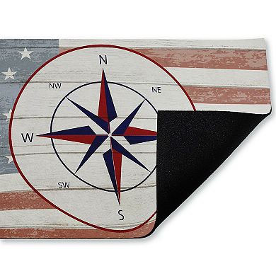 Stupell Home Decor Nautical Flag with Compass Rug