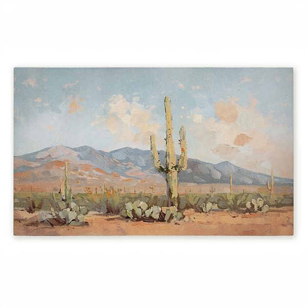 Stupell Home Decor Pink Desert Cactus Landscape Door Mat