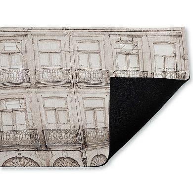 Stupell Home Decor Pretty Beige Windows Architecture Door Mat