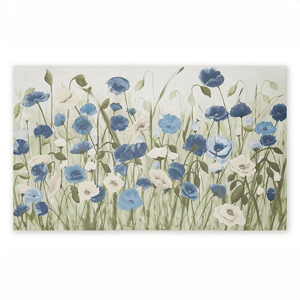 Stupell Home Decor Blue Poppy Garden Rug