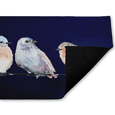 Stupell Home Decor Perched Trio of Song Birds Door Mat