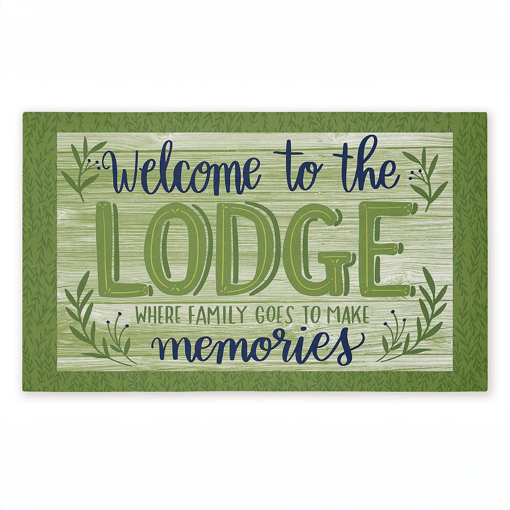 Stupell Home Decor Lodge Welcome Family Memories Door Mat