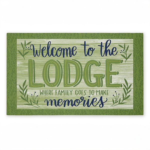 Stupell Home Decor Lodge Welcome Family Memories Door Mat
