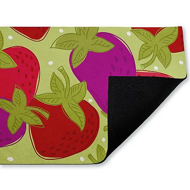 Stupell Home Decor Fun Fruit Strawberries Door Mat