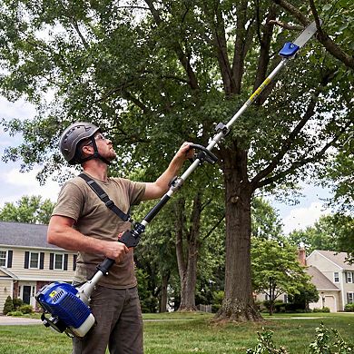 Gas Pole Saw, 52CC 2 Stroke Gas Powered Pole ChainSaw, 12 Inch Cutting ...