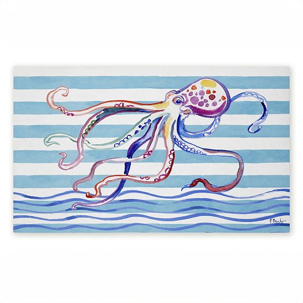 Stupell Home Decor Brushstroke Octopus Door Mat