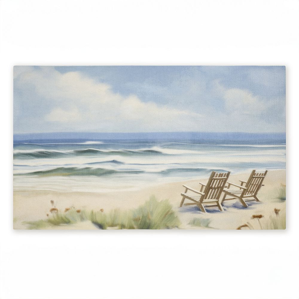 Stupell Home Decor Chair View on Serene Beach Welcome Mat
