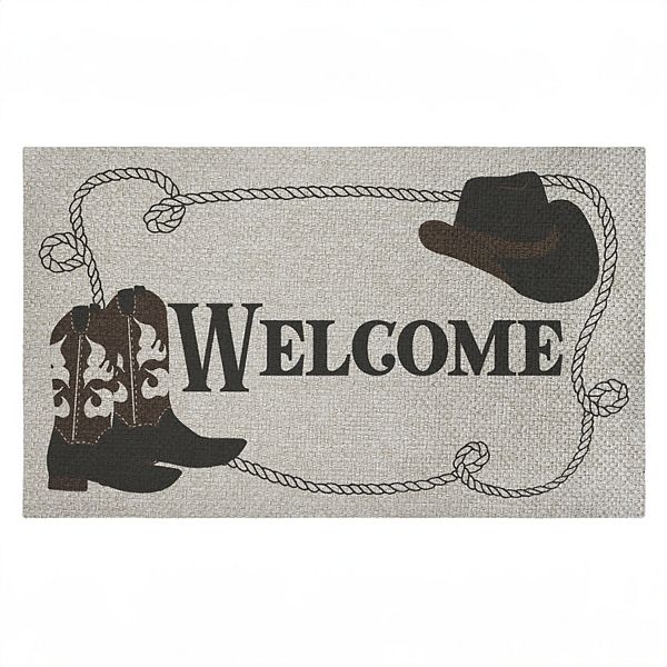Stupell Home Decor Western Theme Welcome Mat