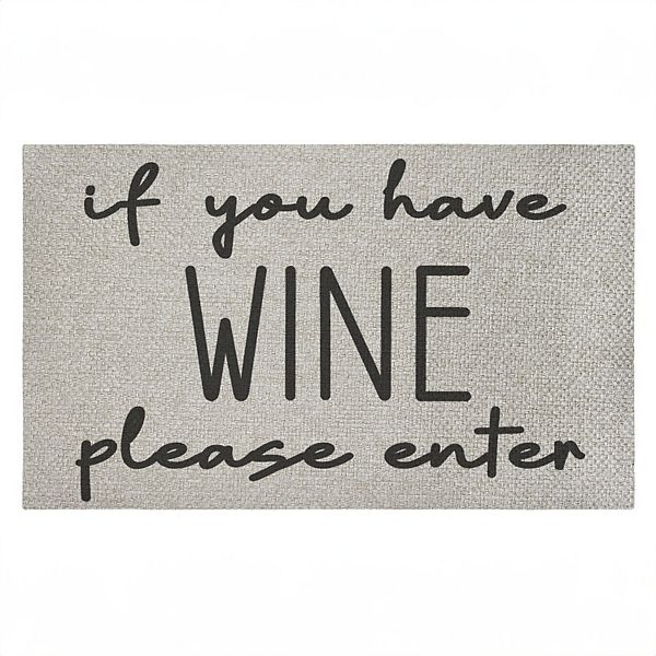 Stupell Home Decor Wine Theme Welcome Mat