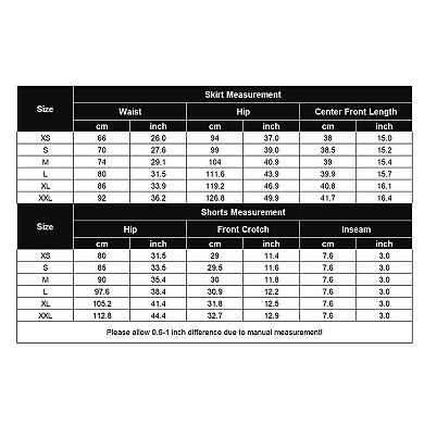 Pinspark Women's High Waisted A Line Golf Tennis Skort Quick Dry ...