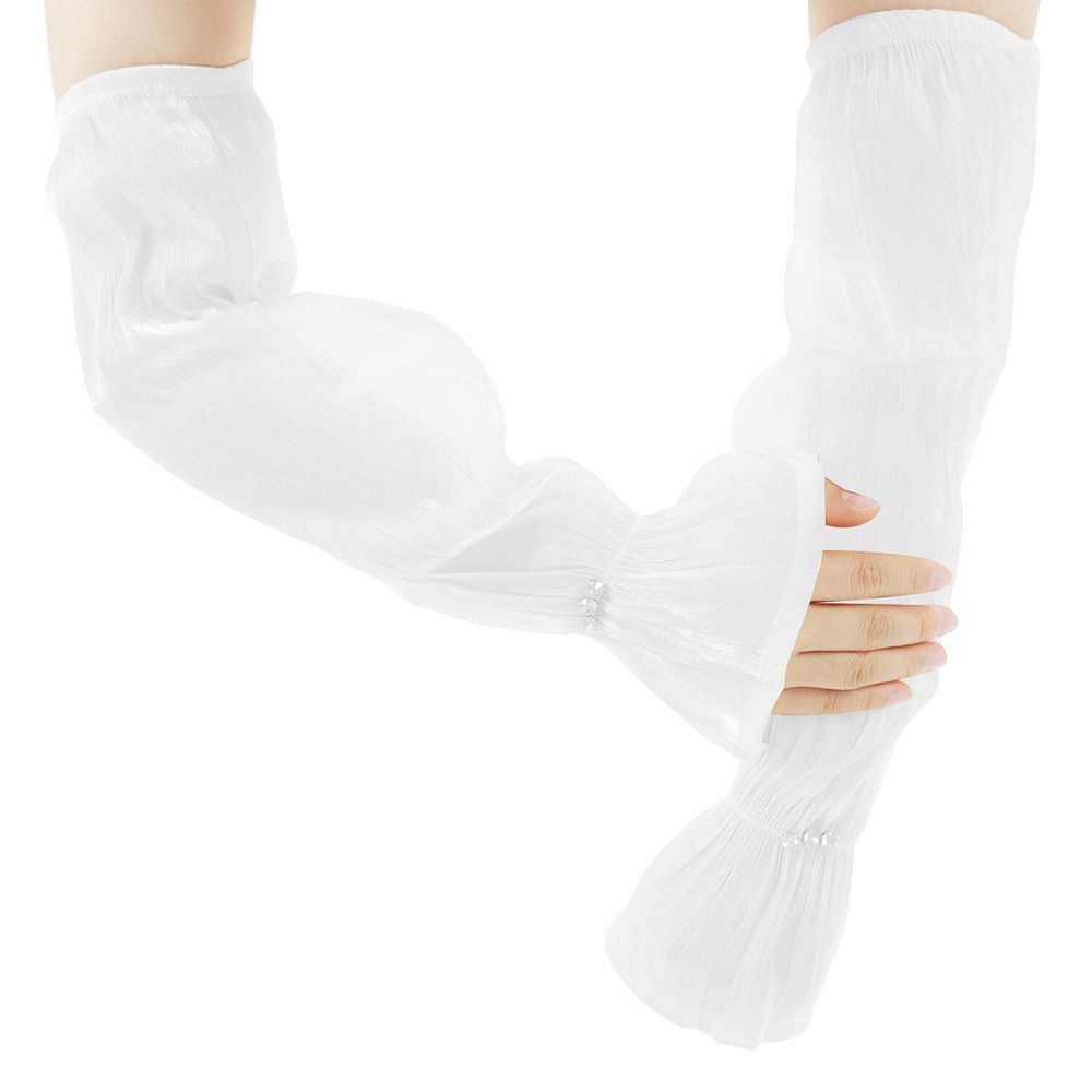 18.9"x4.33" Sun Protection Loose Arm Sleeves for Women 1 Pair